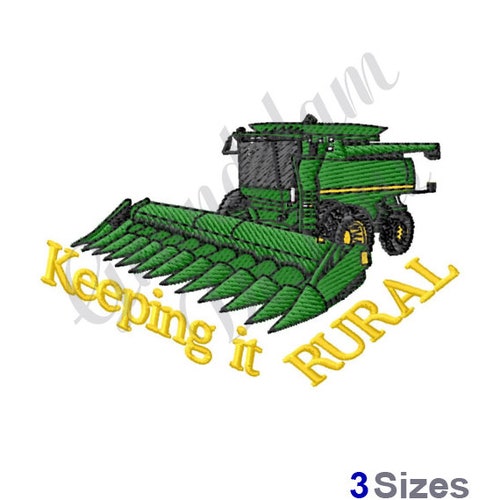 Agricultural Tractor Machine Embroidery Design - Etsy