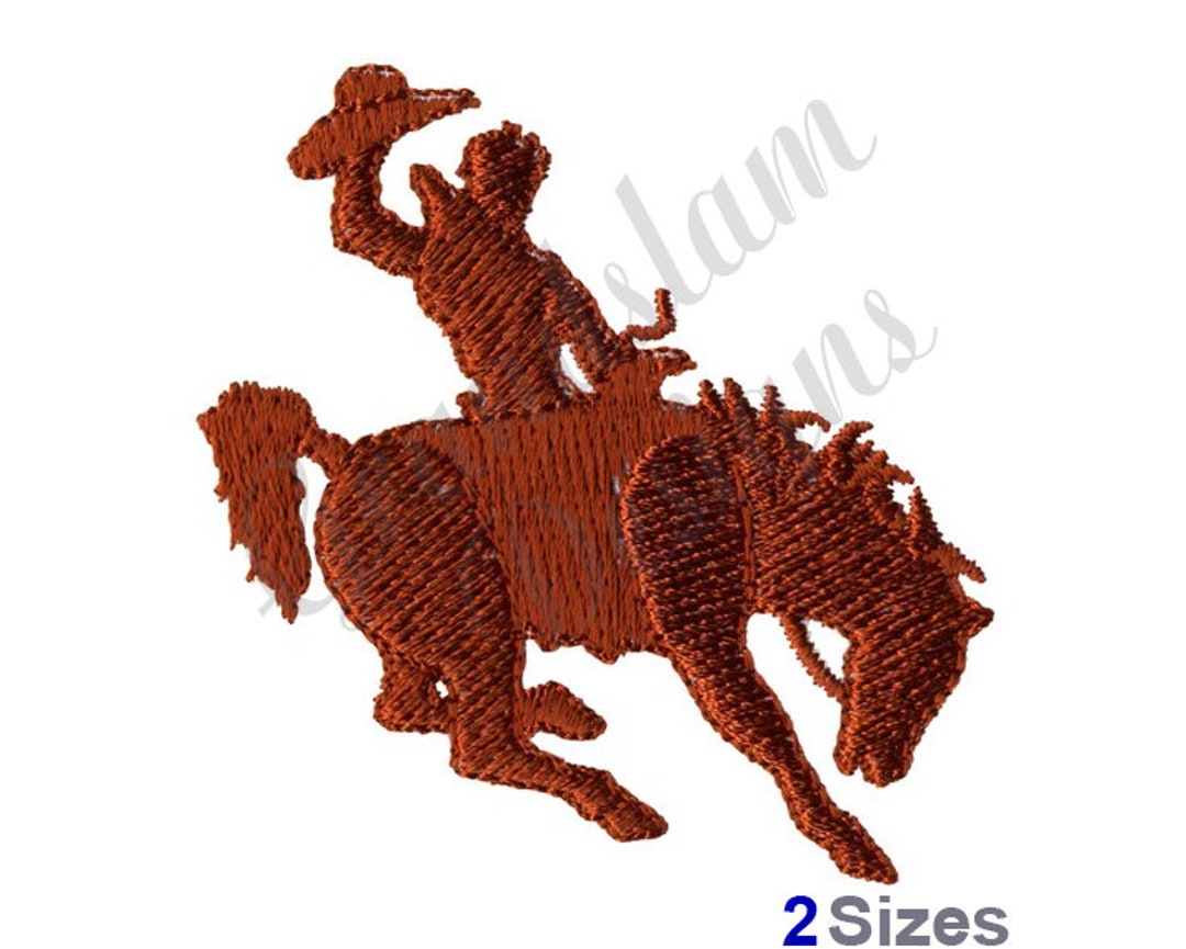 Horse Bucking Bronco - Machine Embroidery Design - Etsy