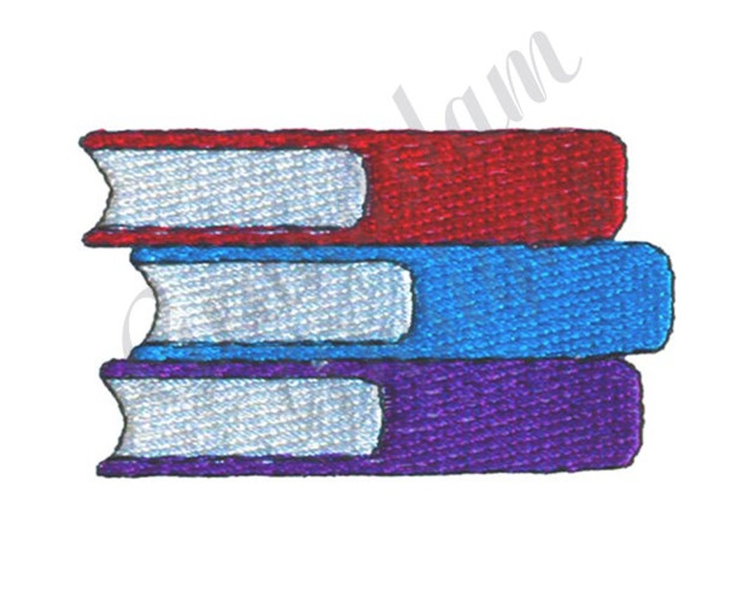 Stack of Books - Machine Embroidery Design, Embroidery Designs, Machine ...