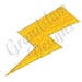 Lightning Bolt - Machine Embroidery Design - Etsy