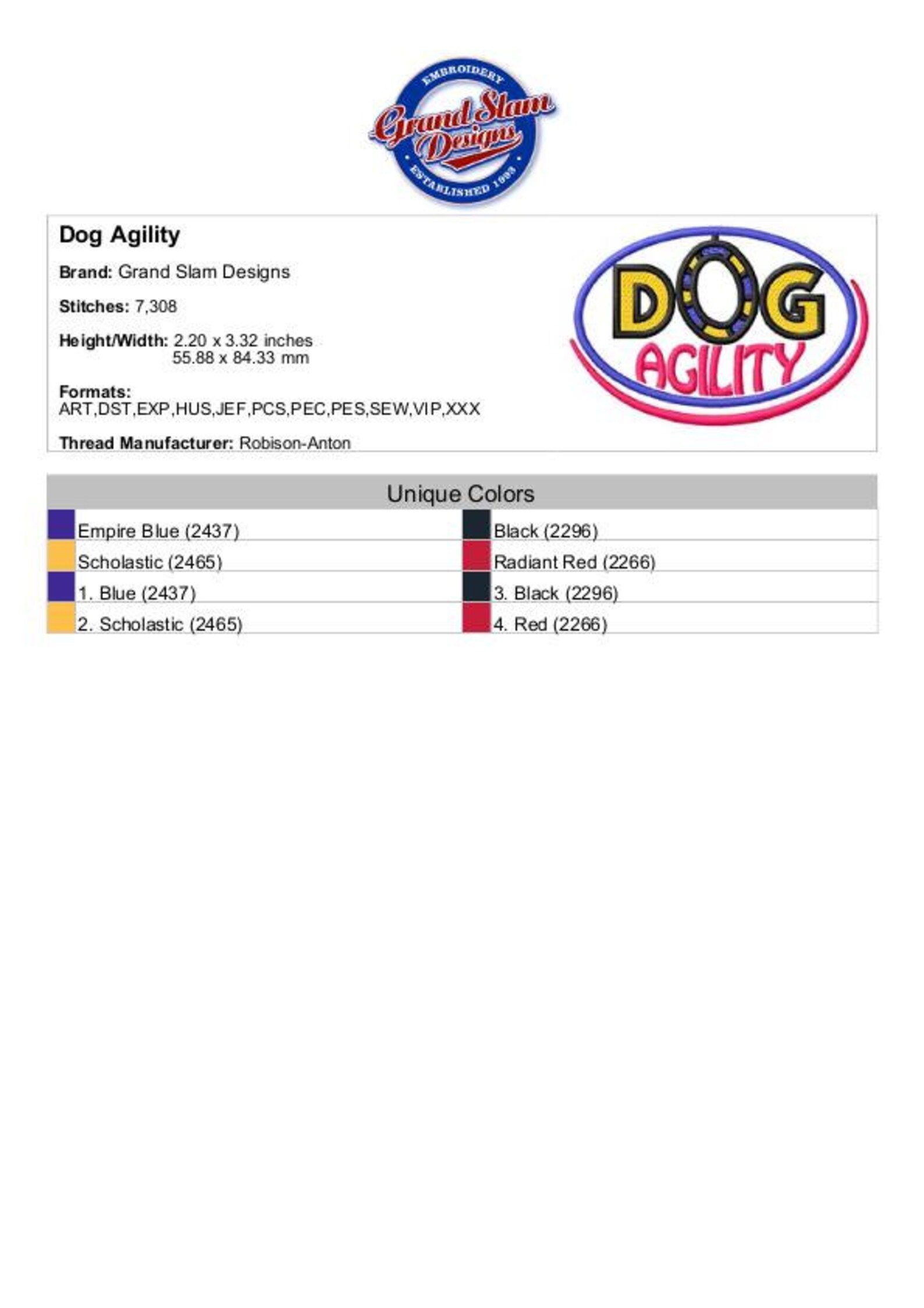 Dog Agility - Machine Embroidery Design - Etsy