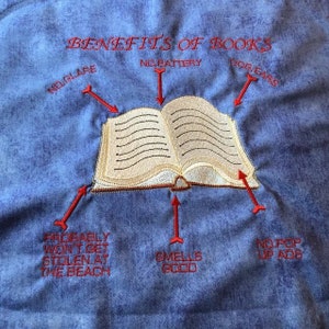 Open Book - Machine Embroidery Design - Etsy