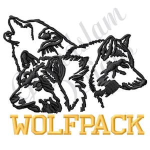 Wolfpack - Machine Embroidery Design, Embroidery Designs, Machine ...