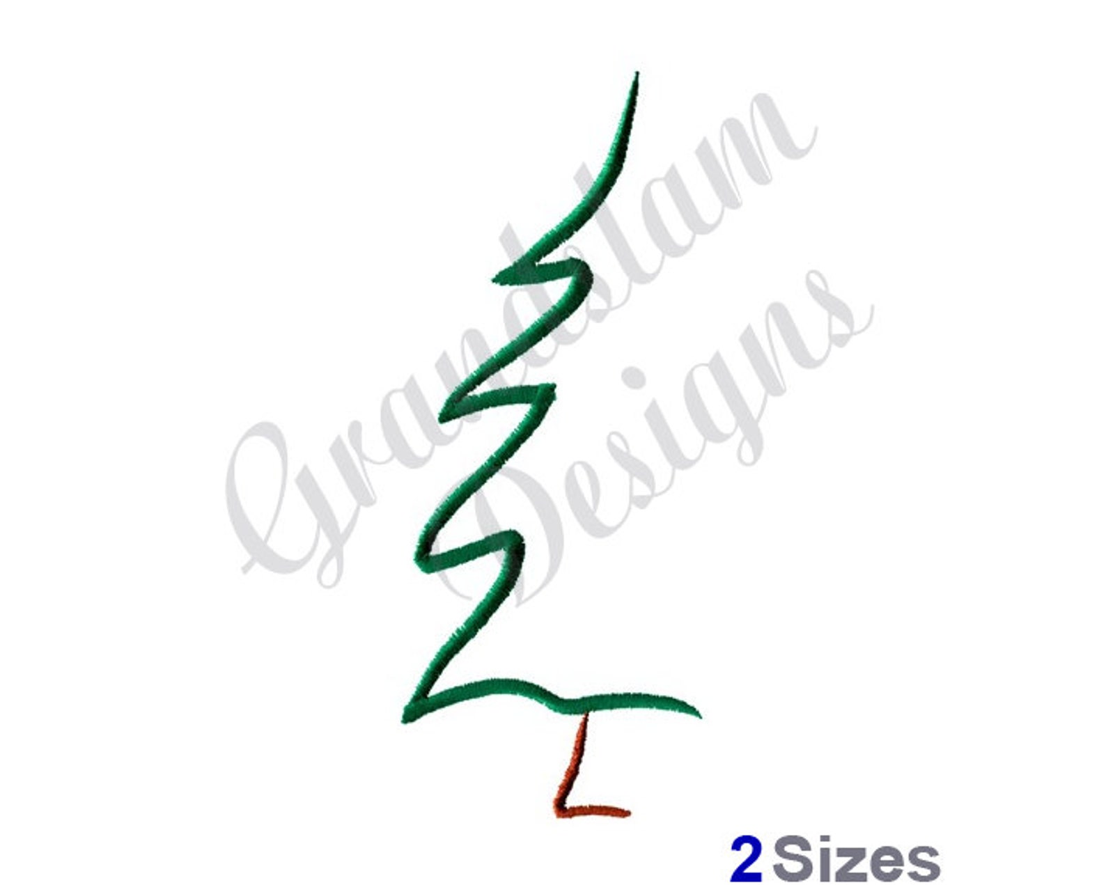 Abstract Pine Tree - Machine Embroidery Design - Etsy