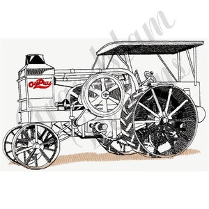 Antique Pulling Tractor - Machine Embroidery Design, Embroidery Designs ...