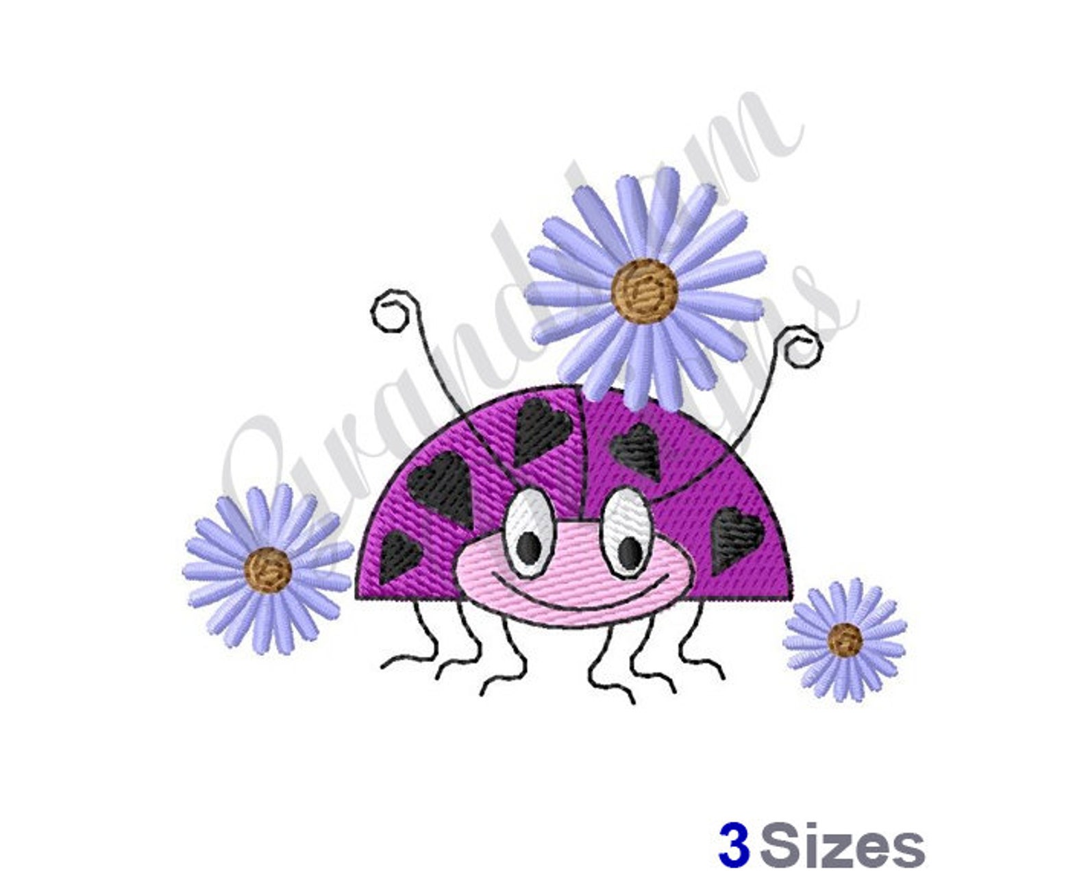 Lady Bug Machine Embroidery Design | Etsy