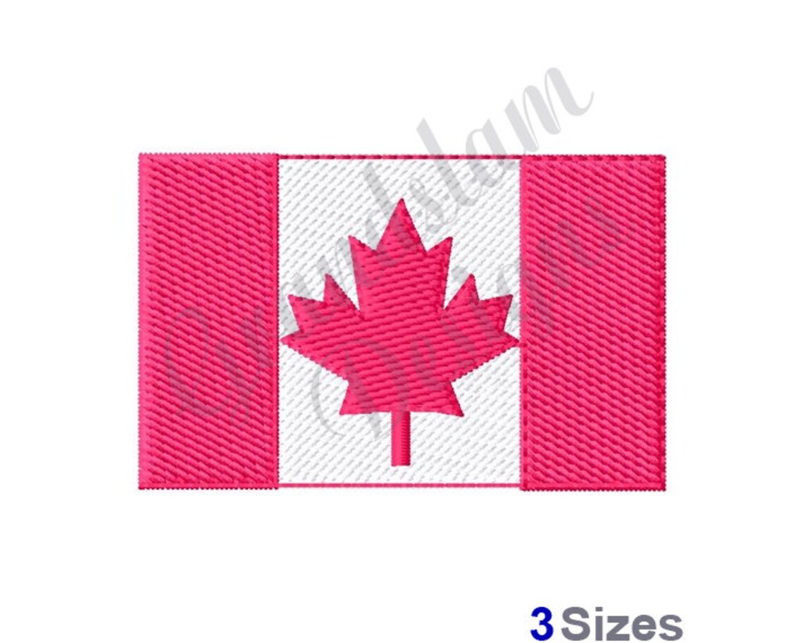 Canadian Flag Machine Embroidery Design Embroidery Designs - Etsy