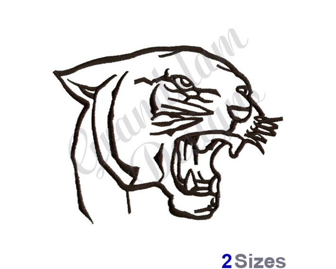 Panther Machine Embroidery Design Embroidery Designs - Etsy