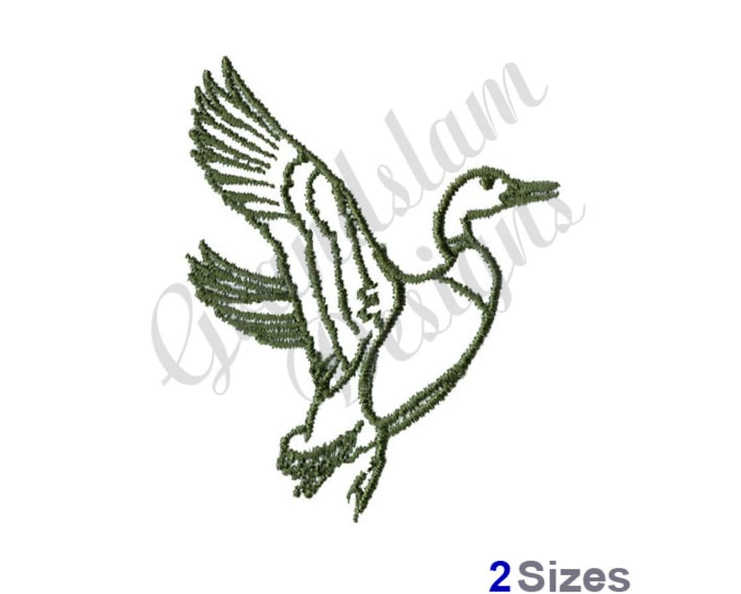 Duck Outline - Machine Embroidery Design, Embroidery Designs, Machine ...