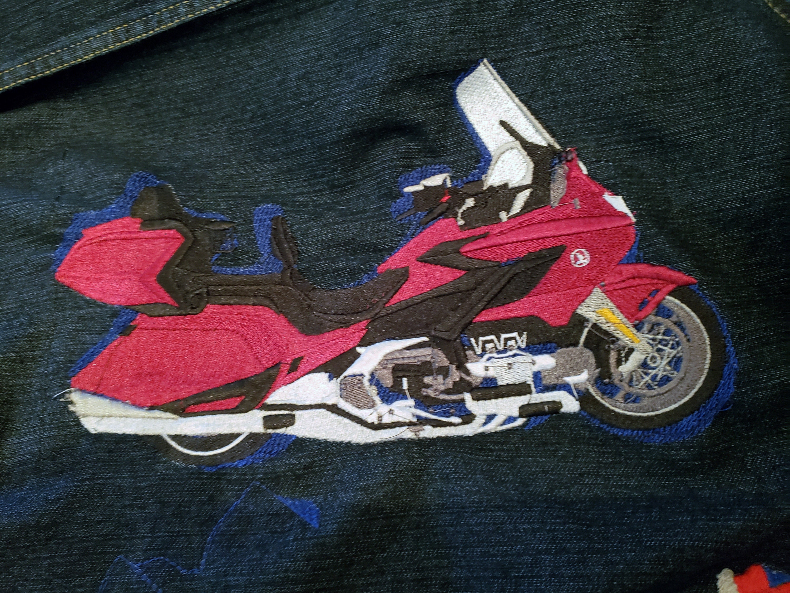 Honda Goldwing Gl1800 Machine Embroidery Design Embroidery - Etsy