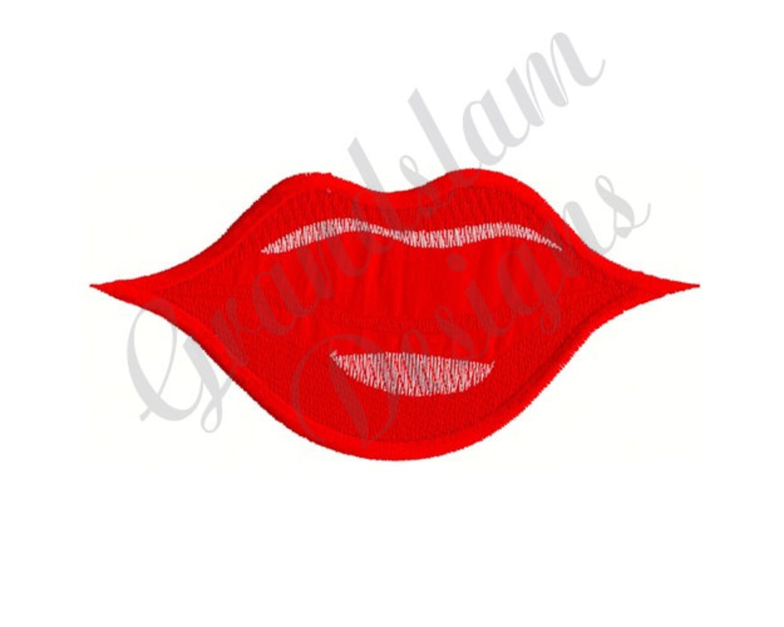 Red Lips Applique Machine Embroidery Design, Embroidery Designs ...