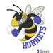 Hornets Machine Embroidery Design, Embroidery Designs, Machine ...