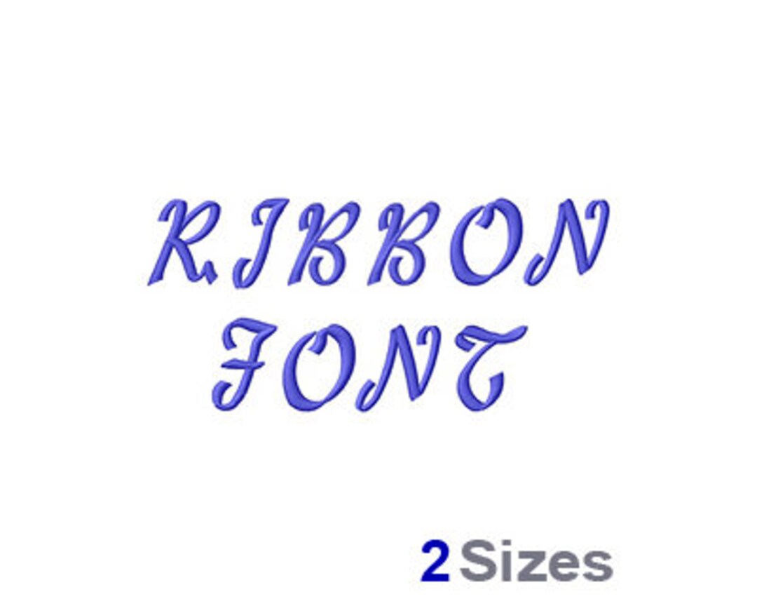 Ribbon Embroidery Font Set - Sweetheart Machine Embroidery Alphabet ...