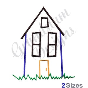 Stick House - Machine Embroidery Design - Etsy