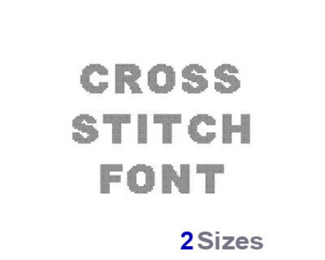 Cross Stitch Embroidery Font Set - Sweetheart Machine Embroidery ...