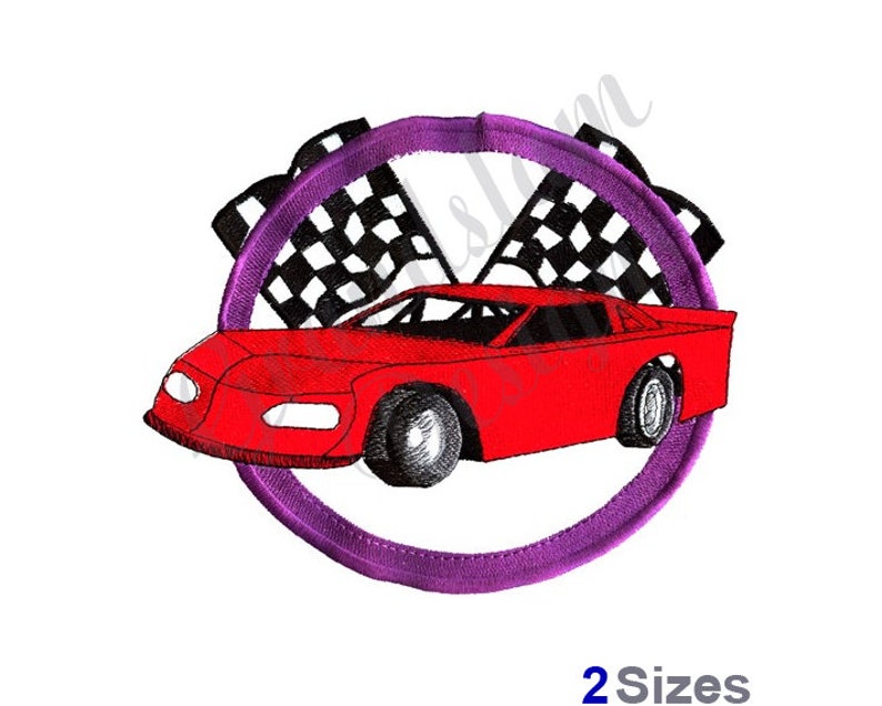 Race Car Winners Circle Machine Embroidery Design | Etsy