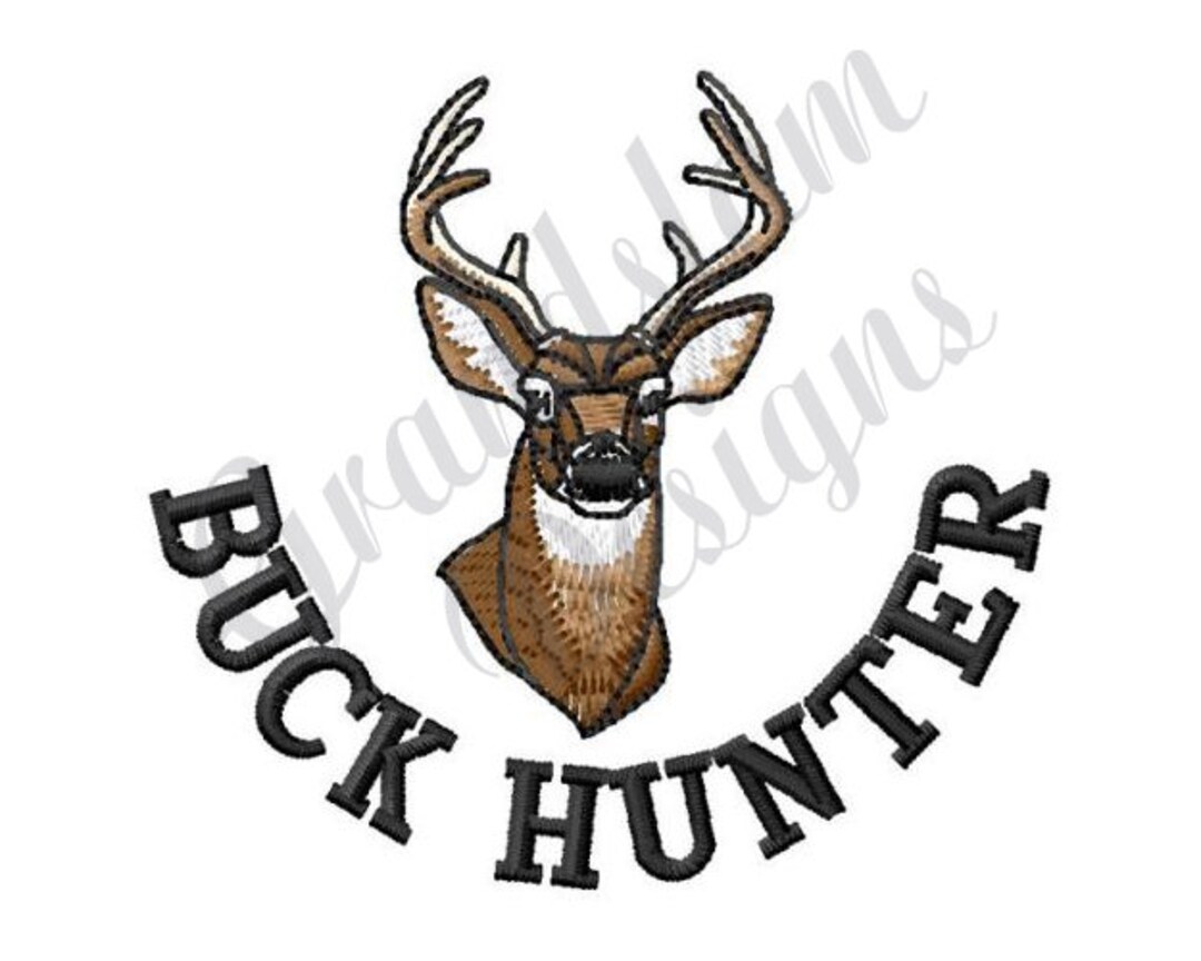 Buck Hunter - Machine Embroidery Design, Embroidery Designs, Machine ...