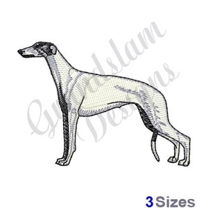 Greyhound Dog - Machine Embroidery Design - Etsy