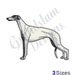 Greyhound Dog Machine Embroidery Design | Etsy