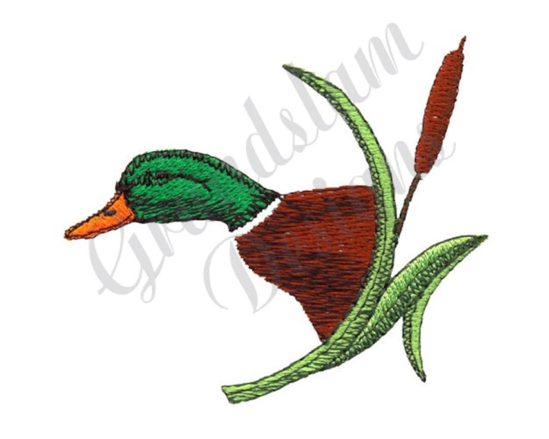 Mallard Duck Head Machine Embroidery Design, Embroidery Designs ...