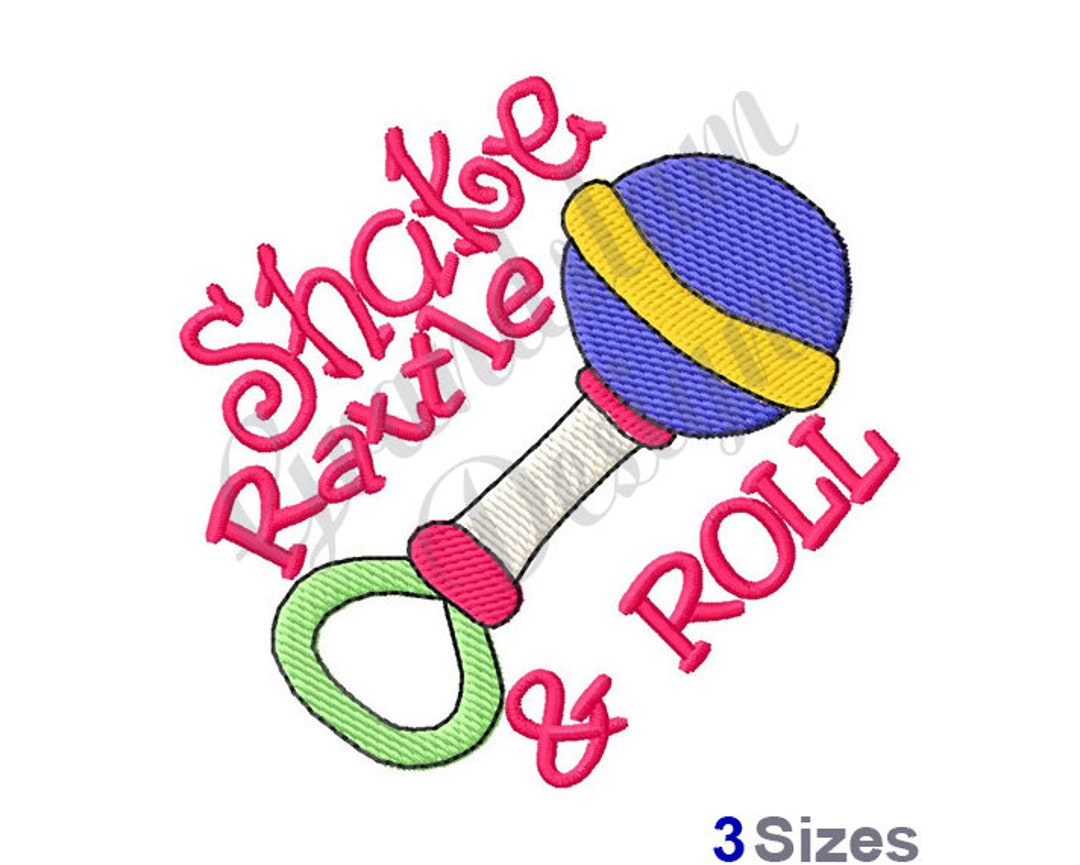 Baby Rattle - Machine Embroidery Design, Embroidery Designs, Machine ...