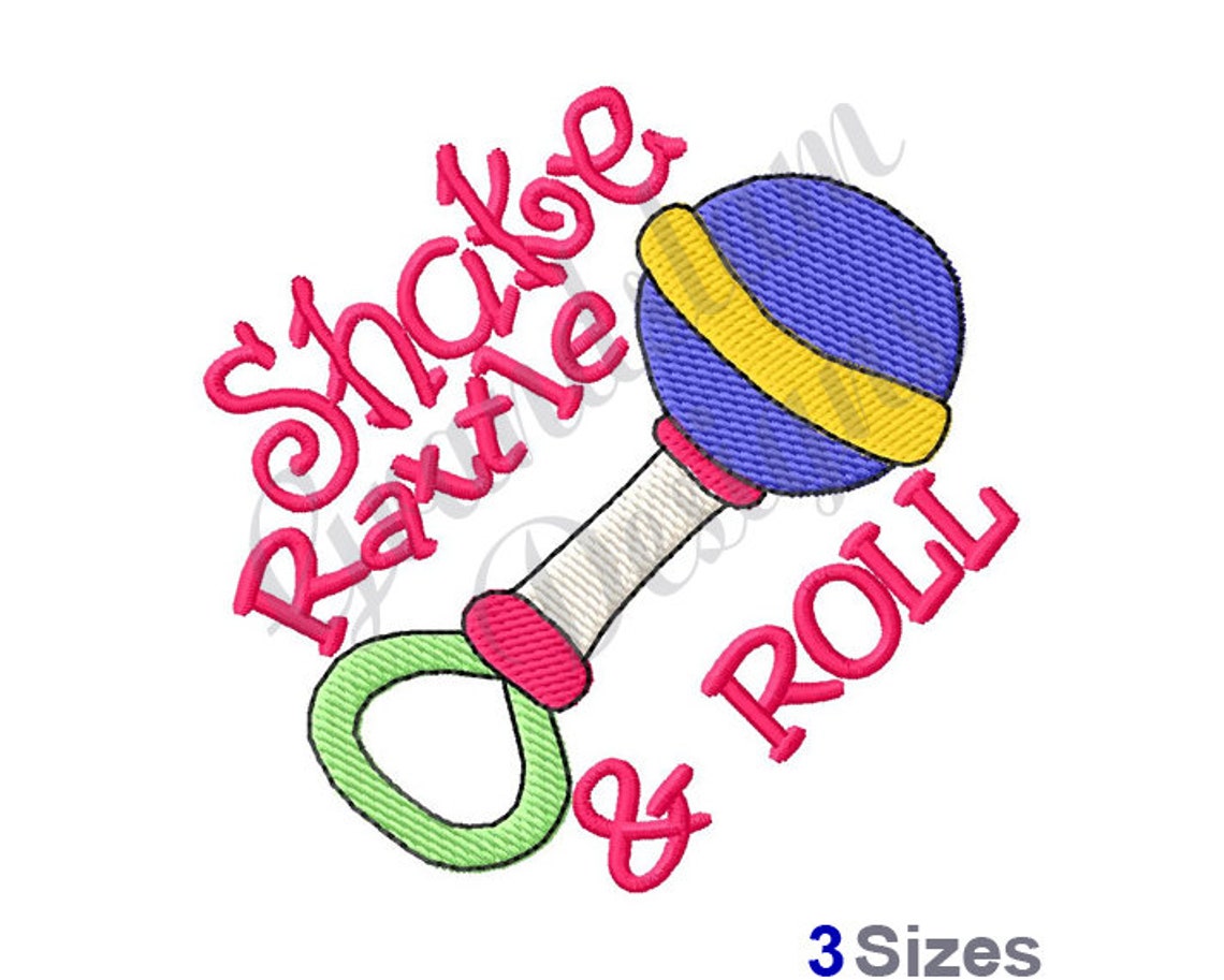 Baby Rattle - Machine Embroidery Design, Embroidery Designs, Machine ...