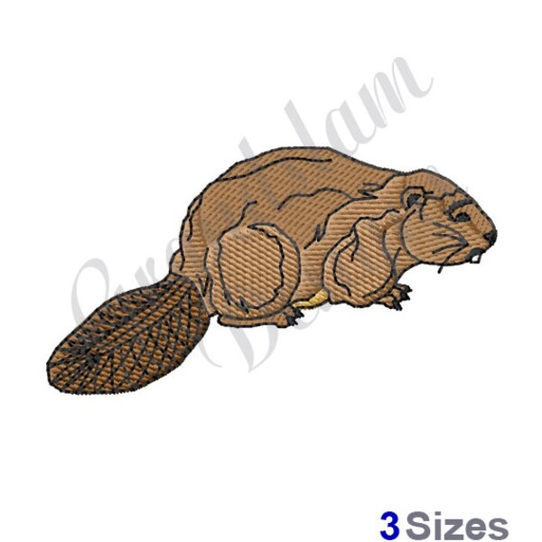 Beaver Embroidery File - Etsy
