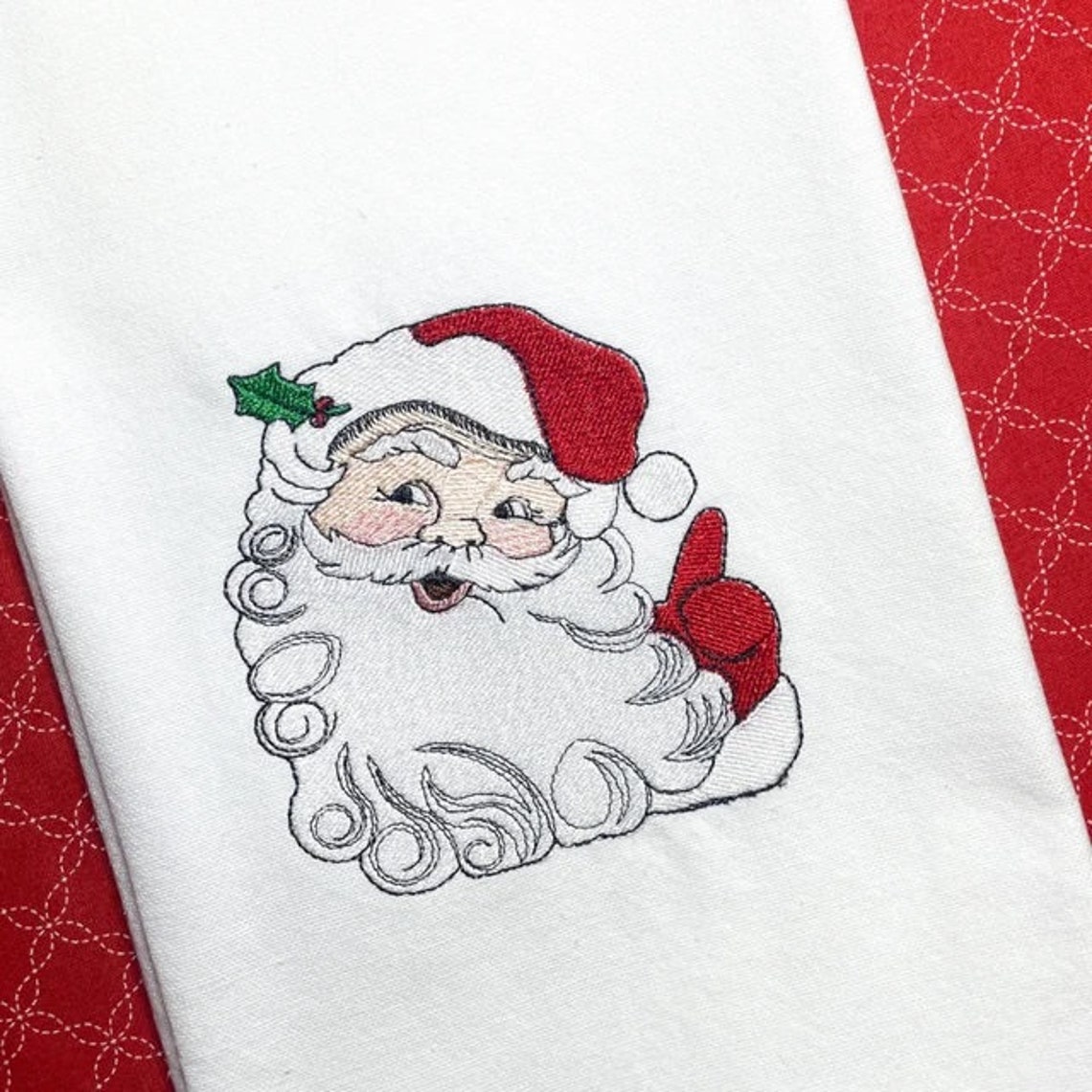 Santa Face - Machine Embroidery Design, Embroidery Designs, Machine ...