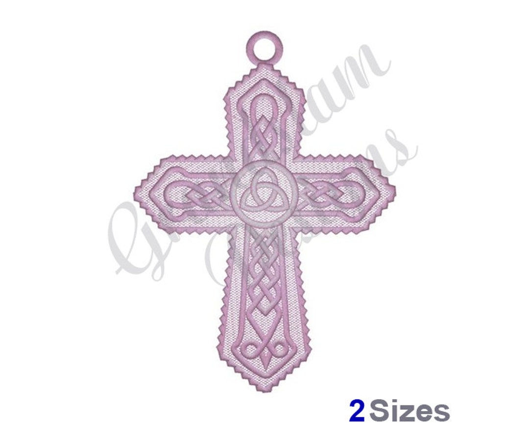 FSL Cross Ornament - Machine Embroidery Design, Embroidery Designs ...