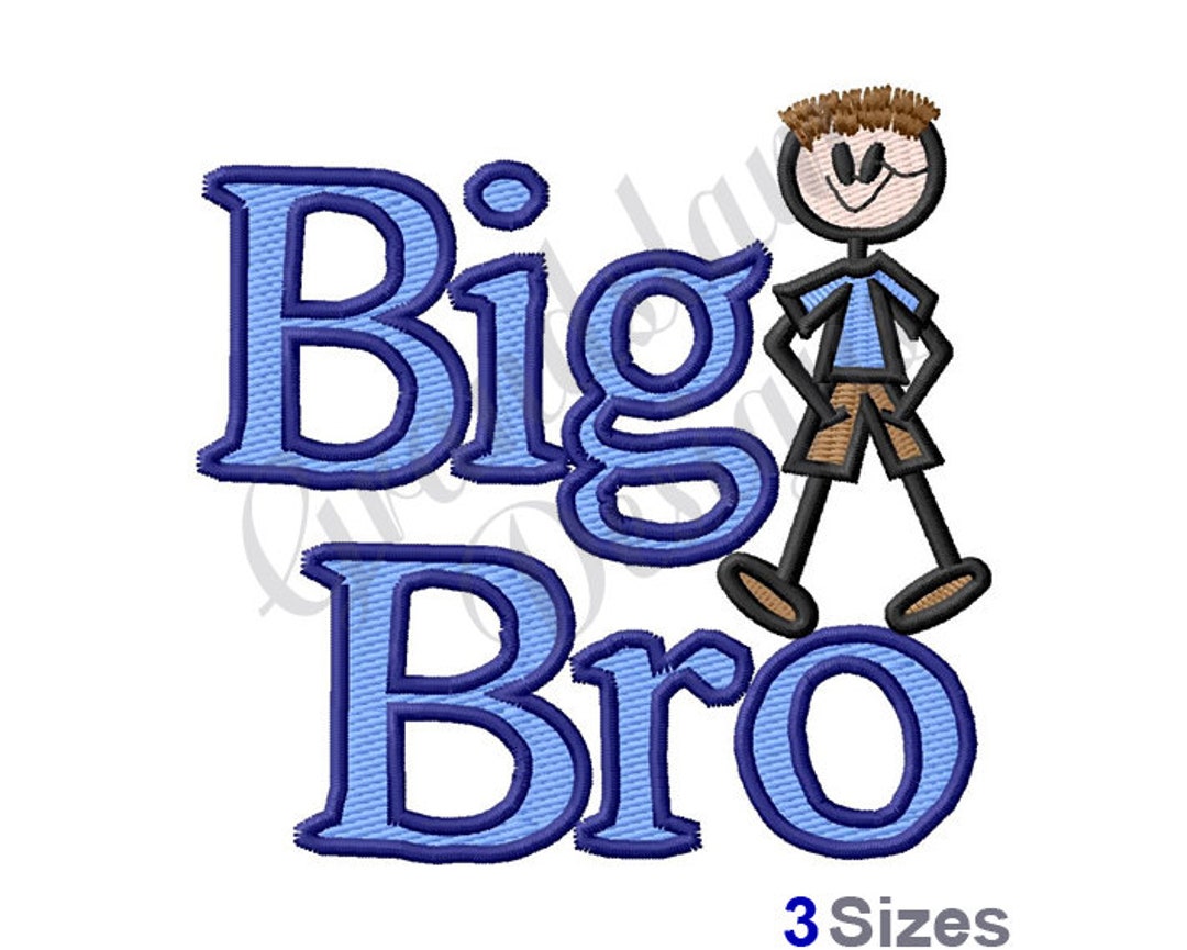 Big Brother - Machine Embroidery Design - Etsy