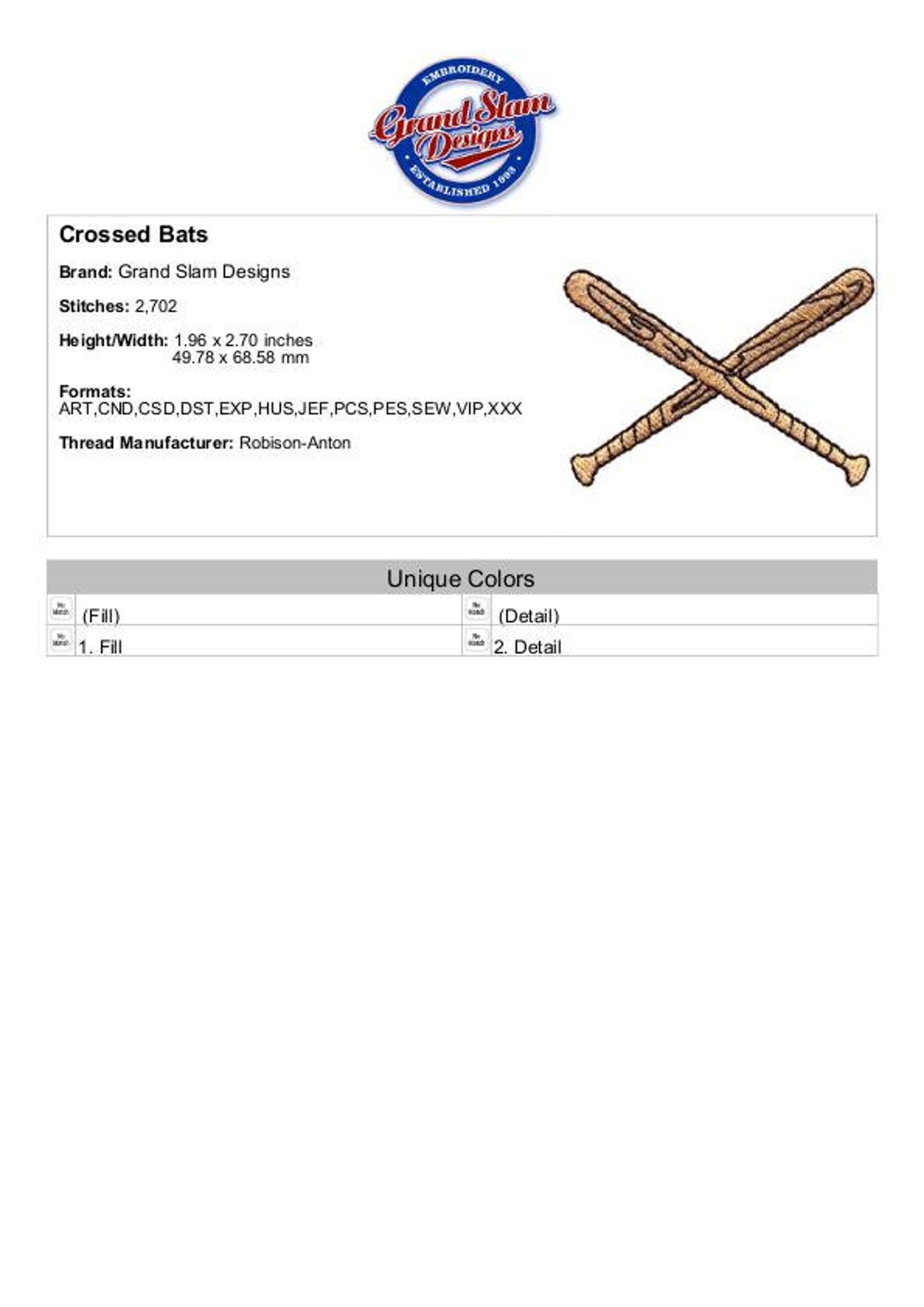 Crossed Baseball Bats Machine Embroidery Design - Etsy