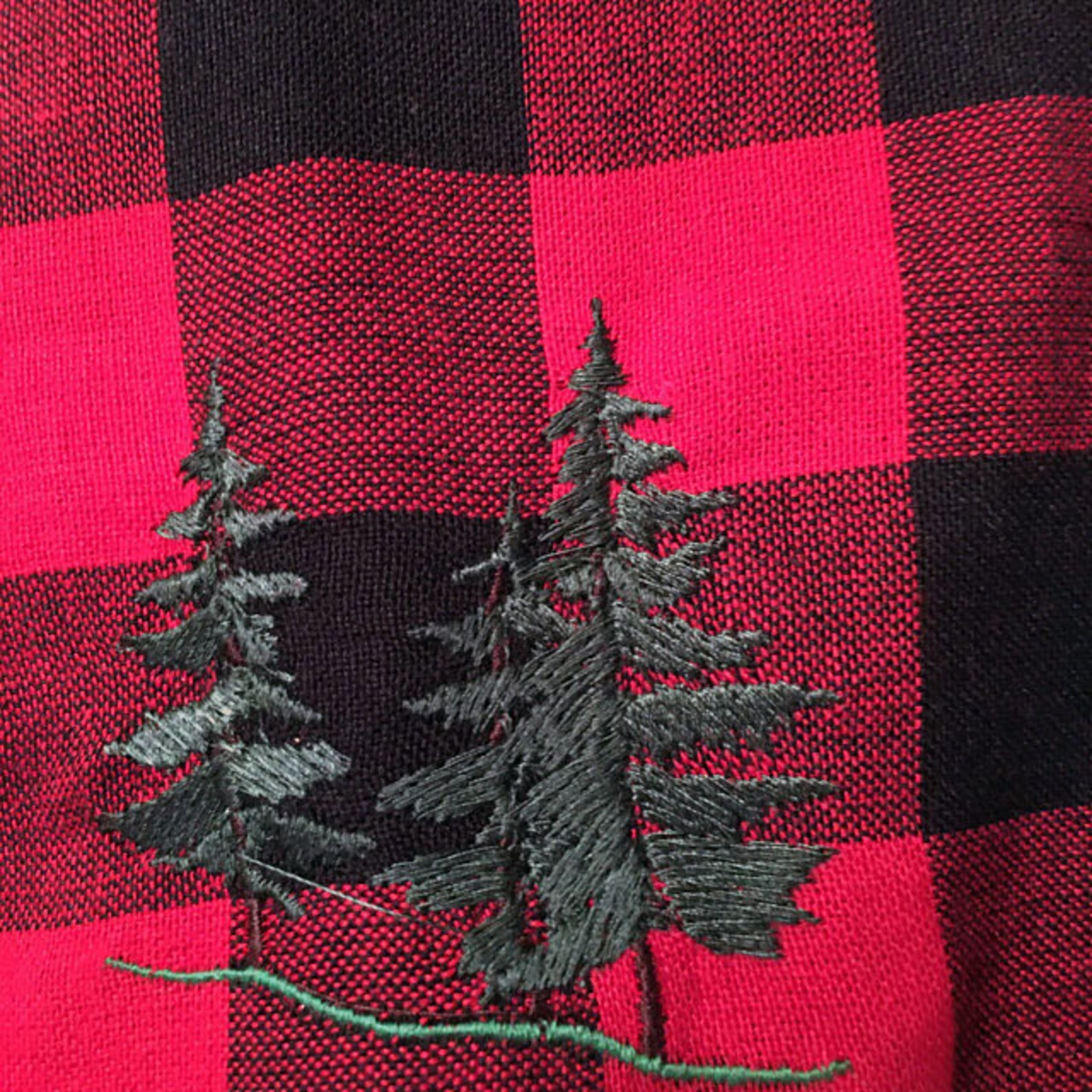 Evergreen Trees Machine Embroidery Design Embroidery - Etsy