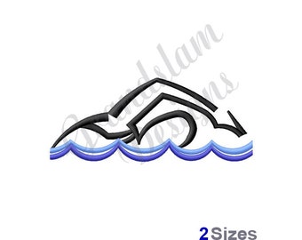 Swim Embroidery Designs Instant Download - Etsy