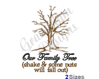 Family Tree Embroidery Design, Branches and Roots (digital Download) - Etsy
