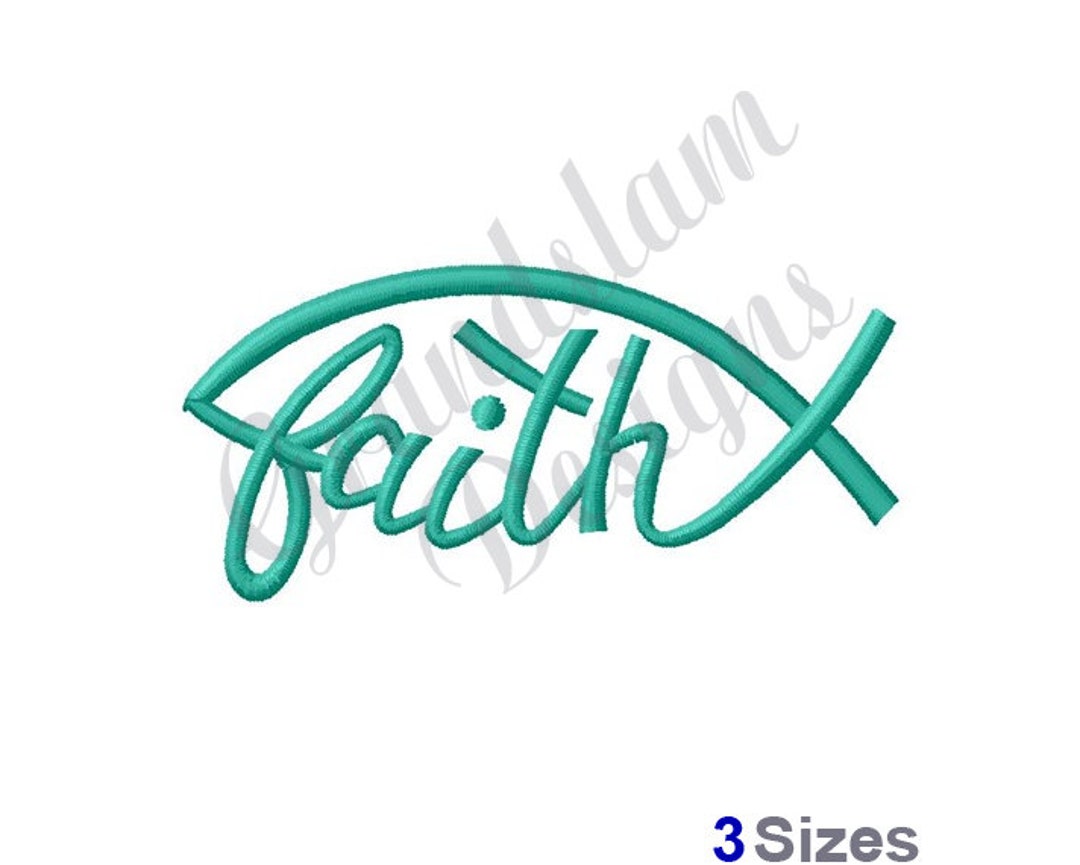 Faith - Machine Embroidery Design, Embroidery Designs, Machine ...