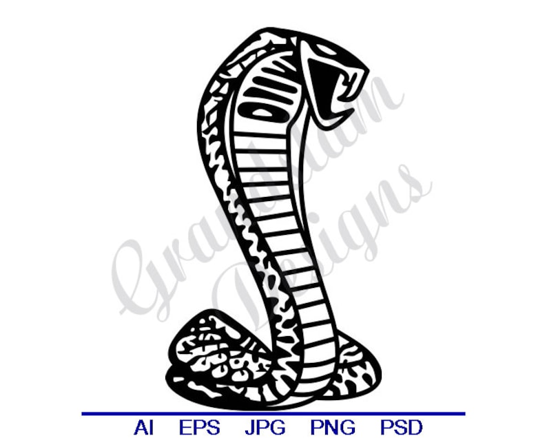Cobra Svg Dxf Eps Png Jpg Vector Art Clipart Cut File - Etsy