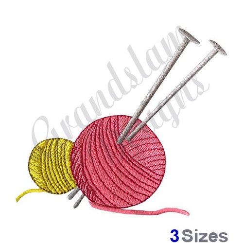 Knitting Unraveling Machine Embroidery Design - Etsy