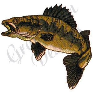 Walleye Fish - Machine Embroidery Design - Etsy