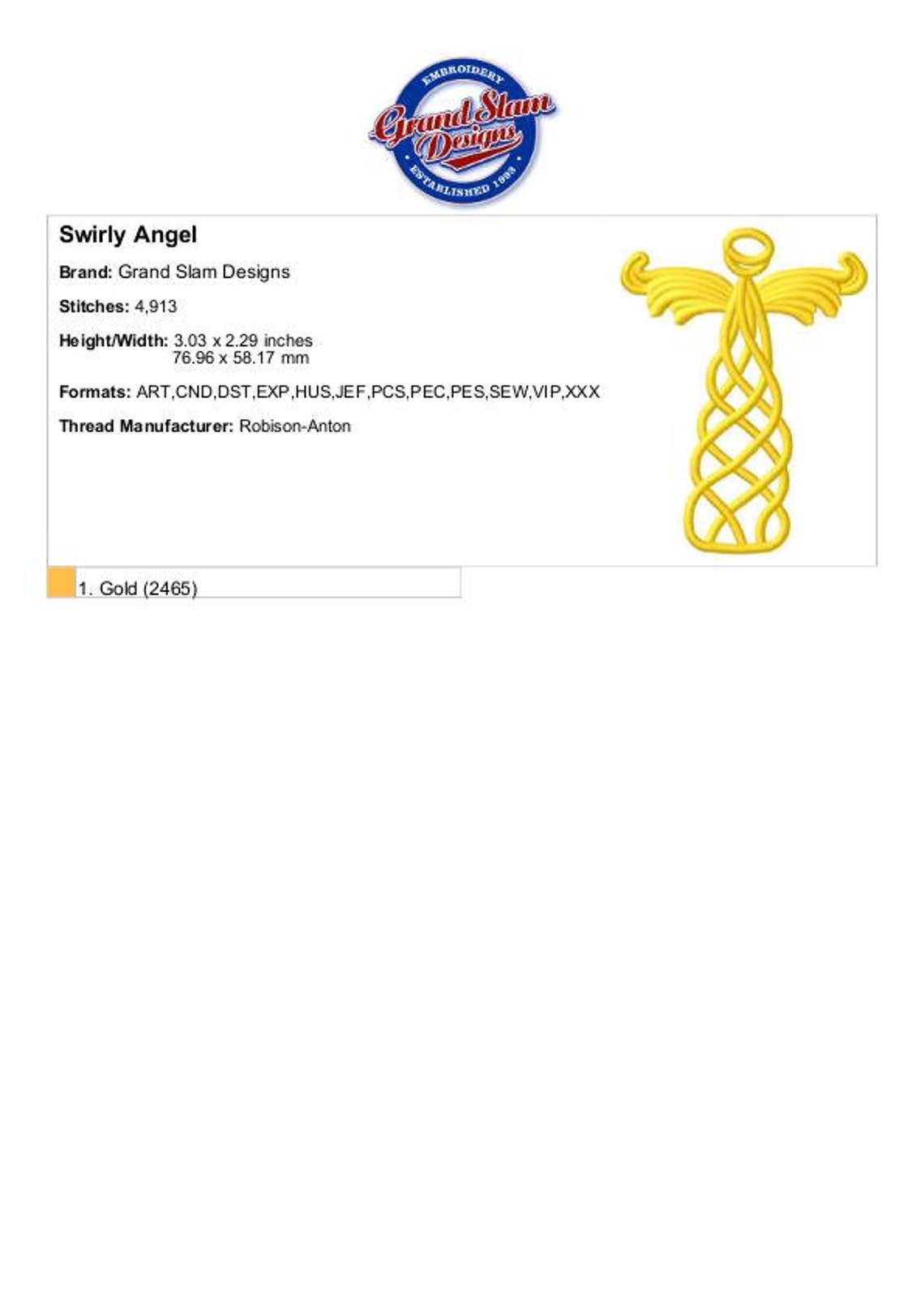 Swirly Angel - Machine Embroidery Design - Etsy