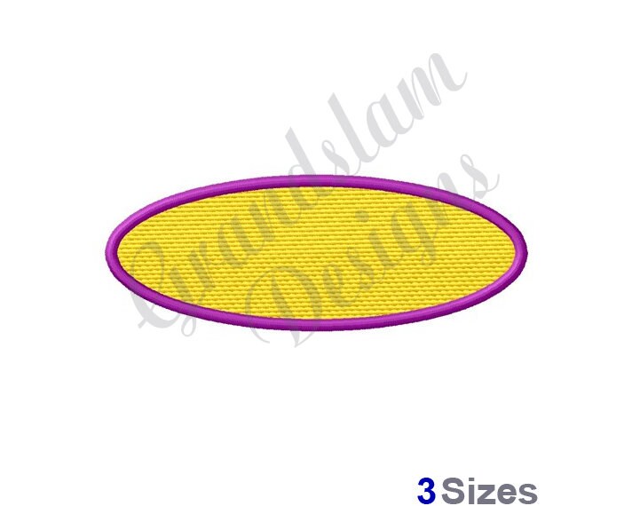 Oval - Machine Embroidery Design - Etsy