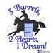 Barrel Racing Horse Rodeo - Machine Embroidery Design - Etsy