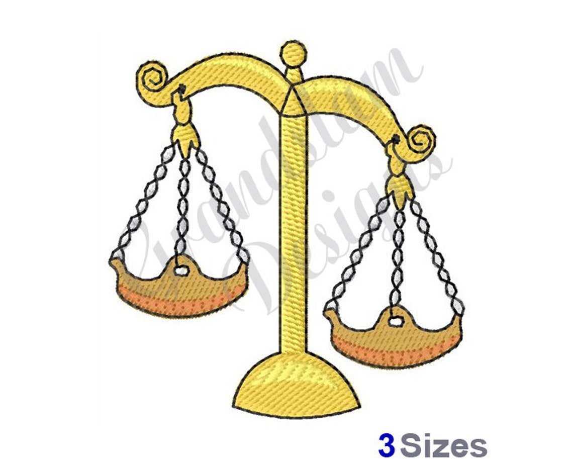 Weighing Scales Libra Machine Embroidery Design - Etsy
