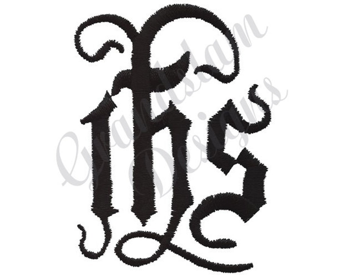 Jesus Christ IHS Symbol Machine Embroidery Design - Etsy