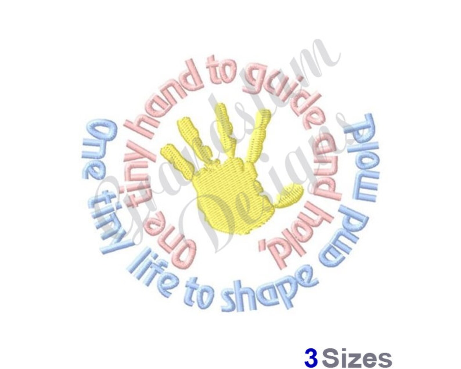 One Tiny Hand... - Machine Embroidery Design - Etsy