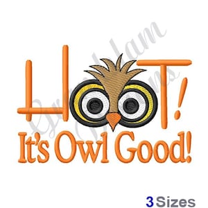 Owl Good - Machine Embroidery Design - Etsy