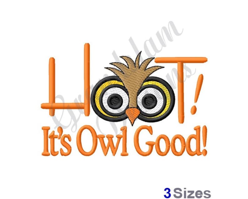 Owl Good Machine Embroidery Design | Etsy
