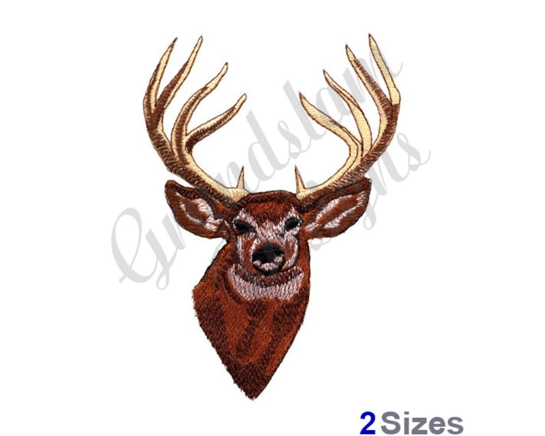 Deer Head - Machine Embroidery Design, Embroidery Designs, Machine ...