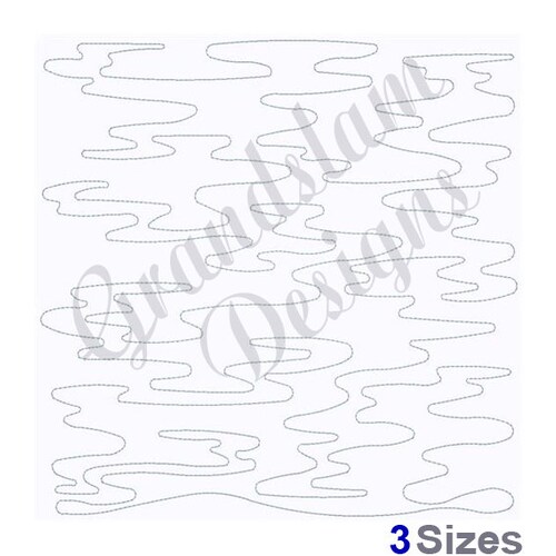 Water Outline Quilt Block Triple Run Machine Embroidery - Etsy