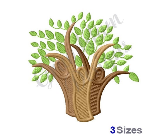 Family Trees Machine Embroidery Design | Etsy