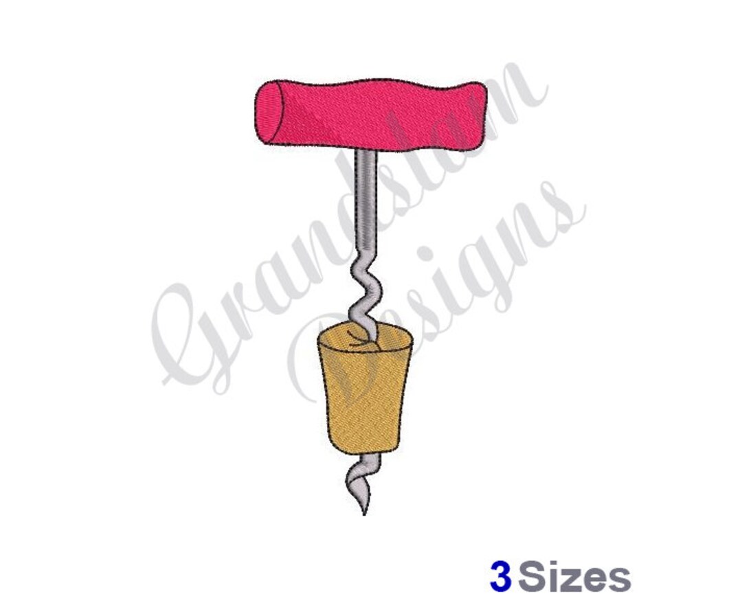 Corkscrew - Machine Embroidery Design - Etsy